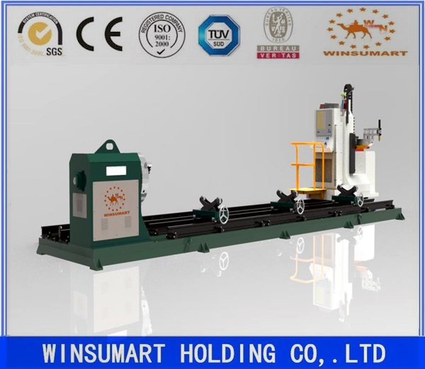 WPX9000T 5 axis CNC Intersecting Line Bevel Plasma Tube Cutting Machine